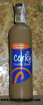 VODKA CORKYS CHOCOLATE Y NARANJA - LICOR DE VODKA CON CHOCOLATE Y ...